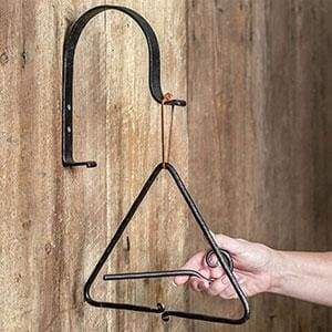 Triangle Dinner Bell with Bracket - Box of 2 – Countryside Home Decor